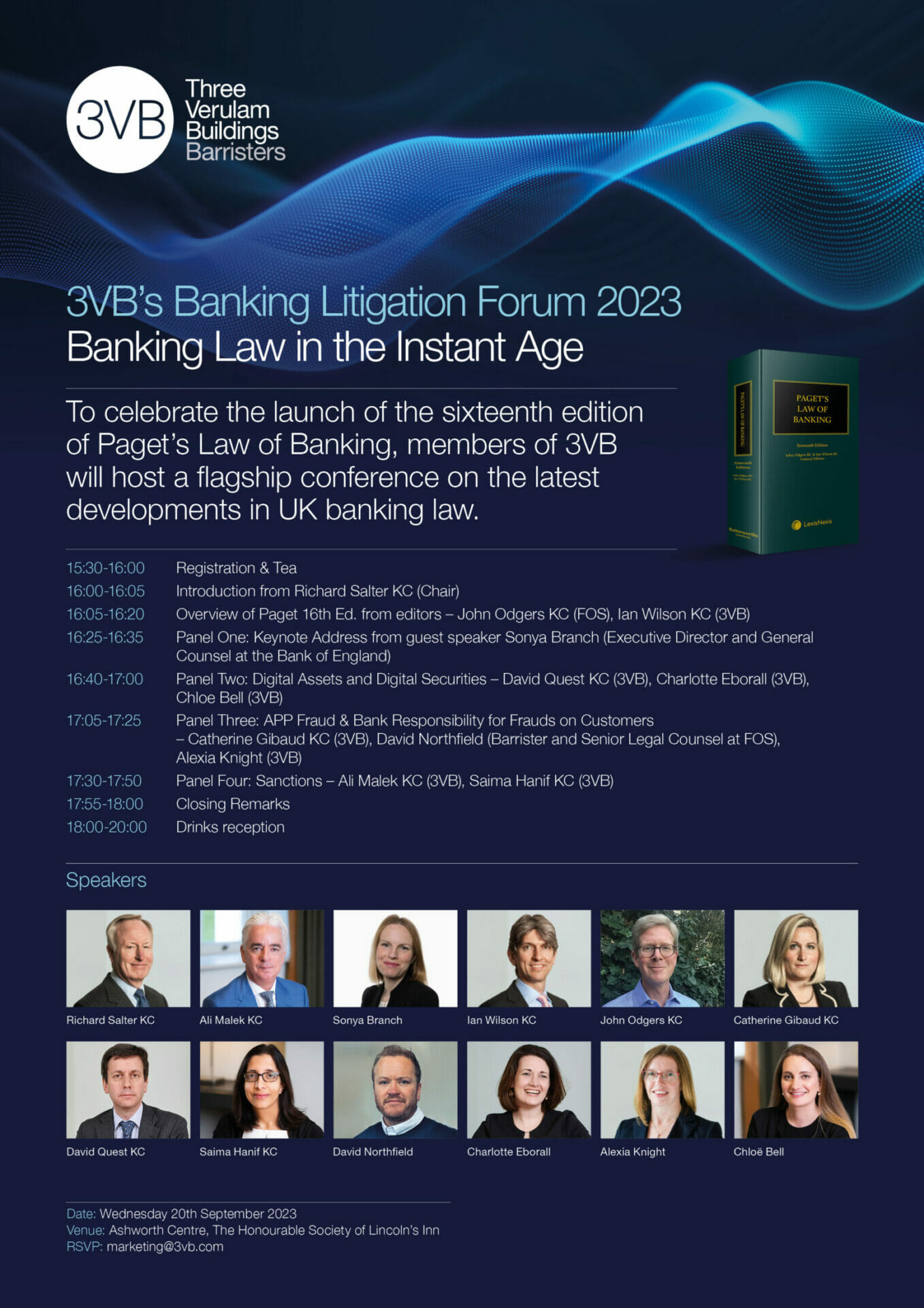 3VB's Banking Litigation Forum 2023 - Banking Law in the Instant Age | 3VB