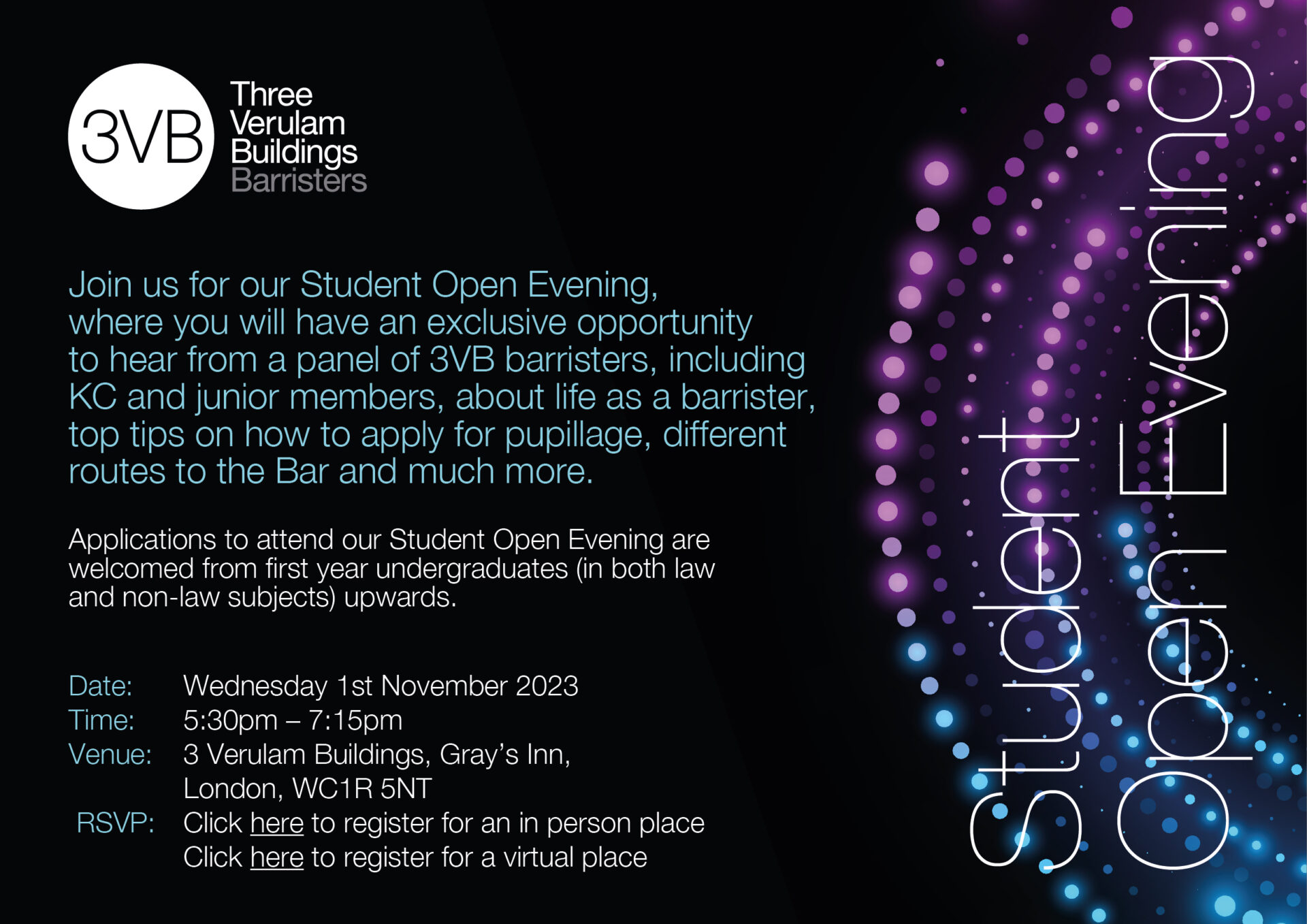 Student Open Evening 2023 | 3VB