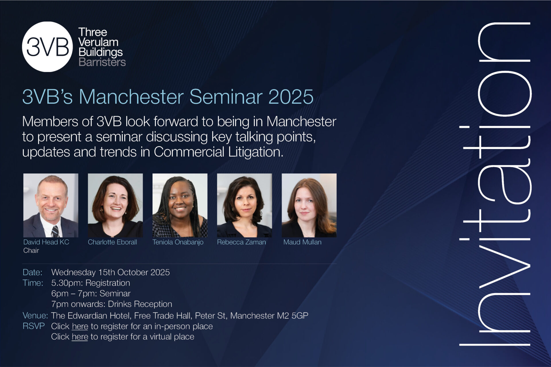 Manchester Seminar 2025 | 3VB