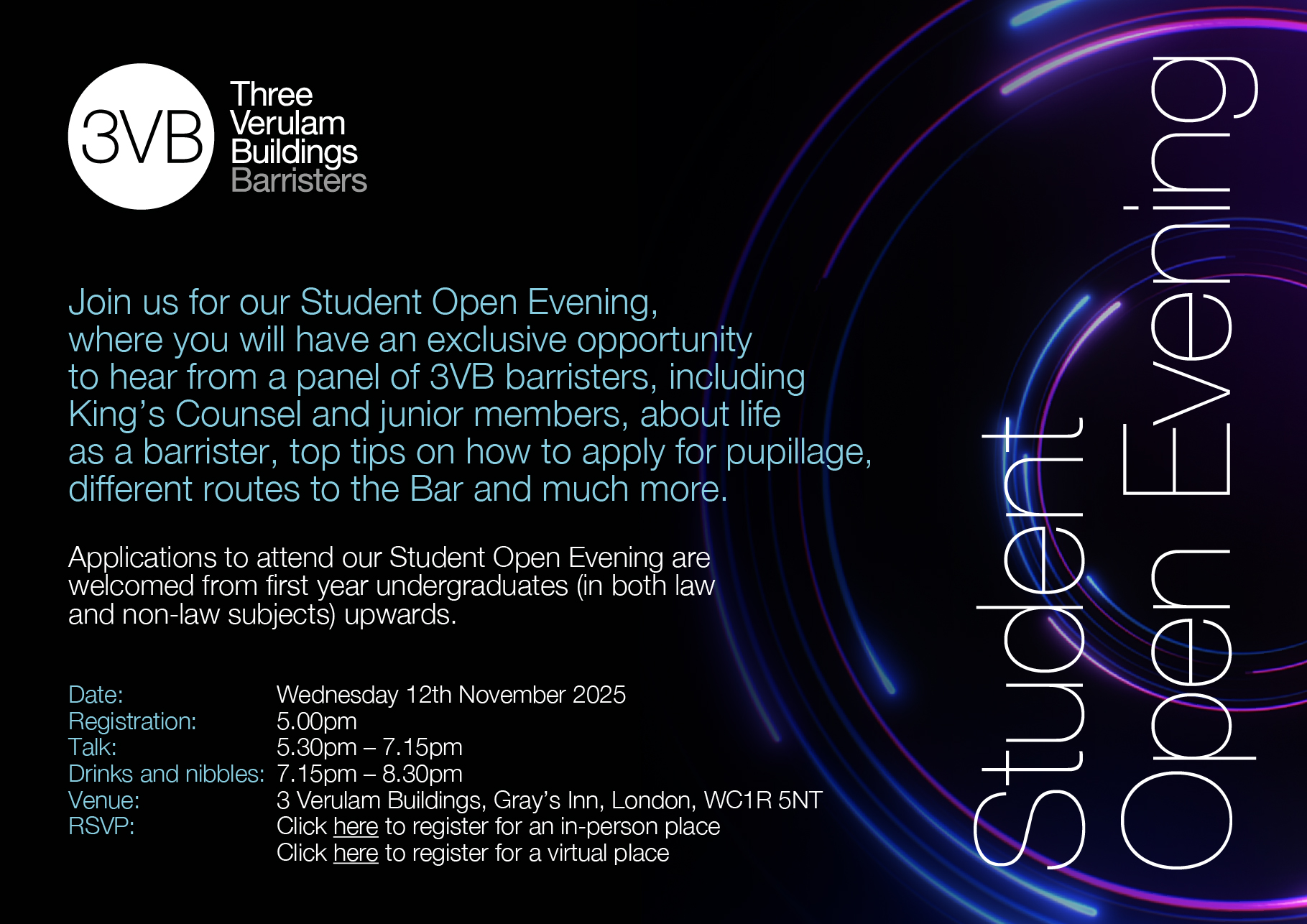 Student Open Evening 2025 | 3VB